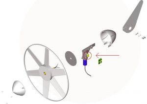 504 Exploded View showing brushes